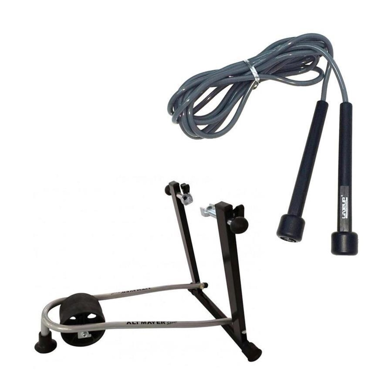 Suporte Rolo Treinamento AL-200 + Corda de Pular em Silicone 2,65m ...