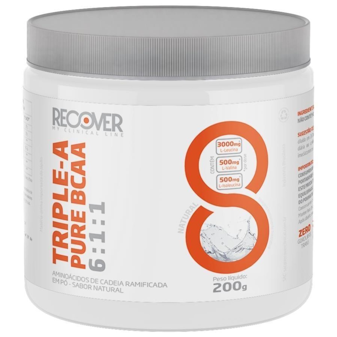 Triple-A Pure BCAA Recover 6:1:1 - Natural - 200g | Centauro