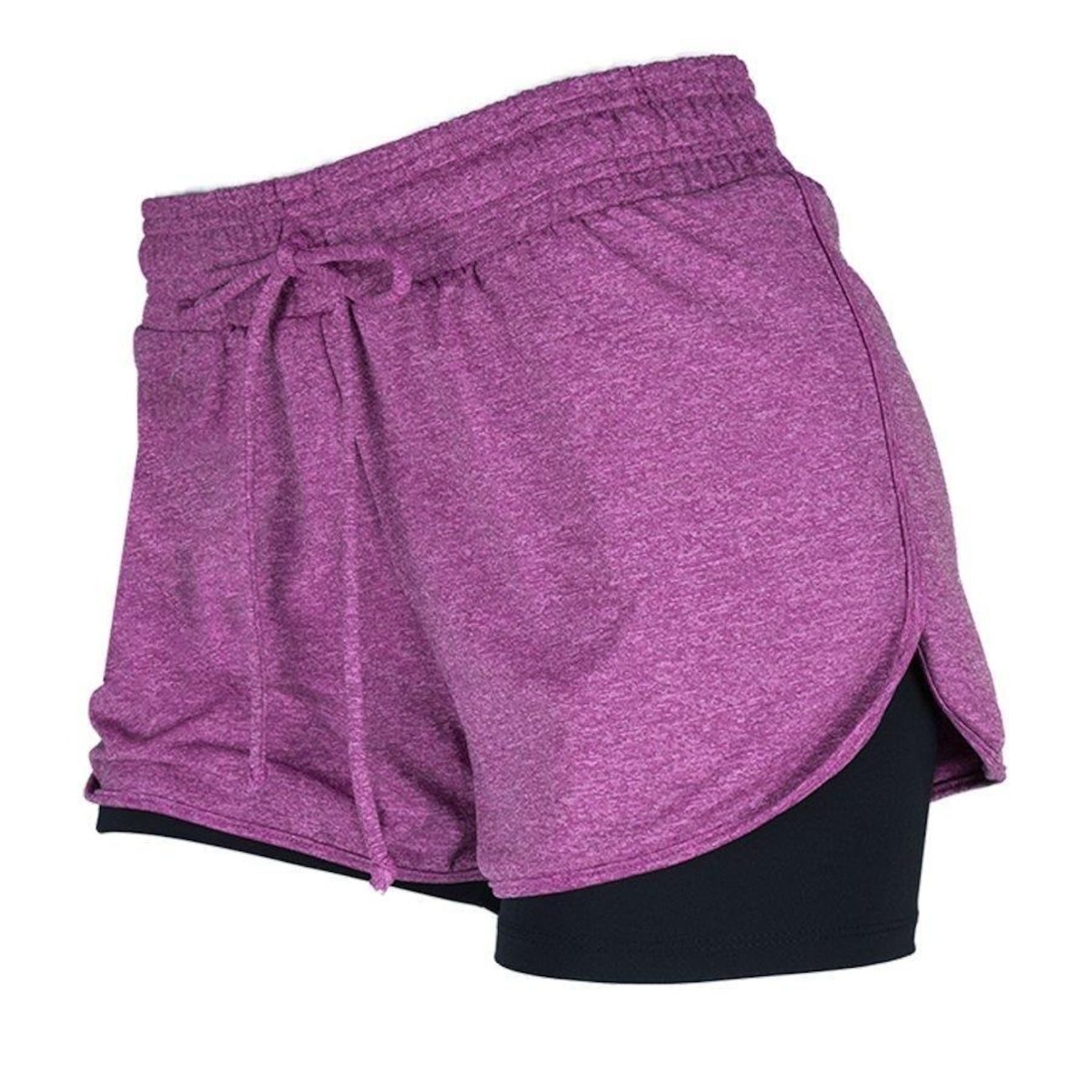 Shorts Rola Moça 2 Em 1 Liv Stretch Uv - Feminino | Centauro