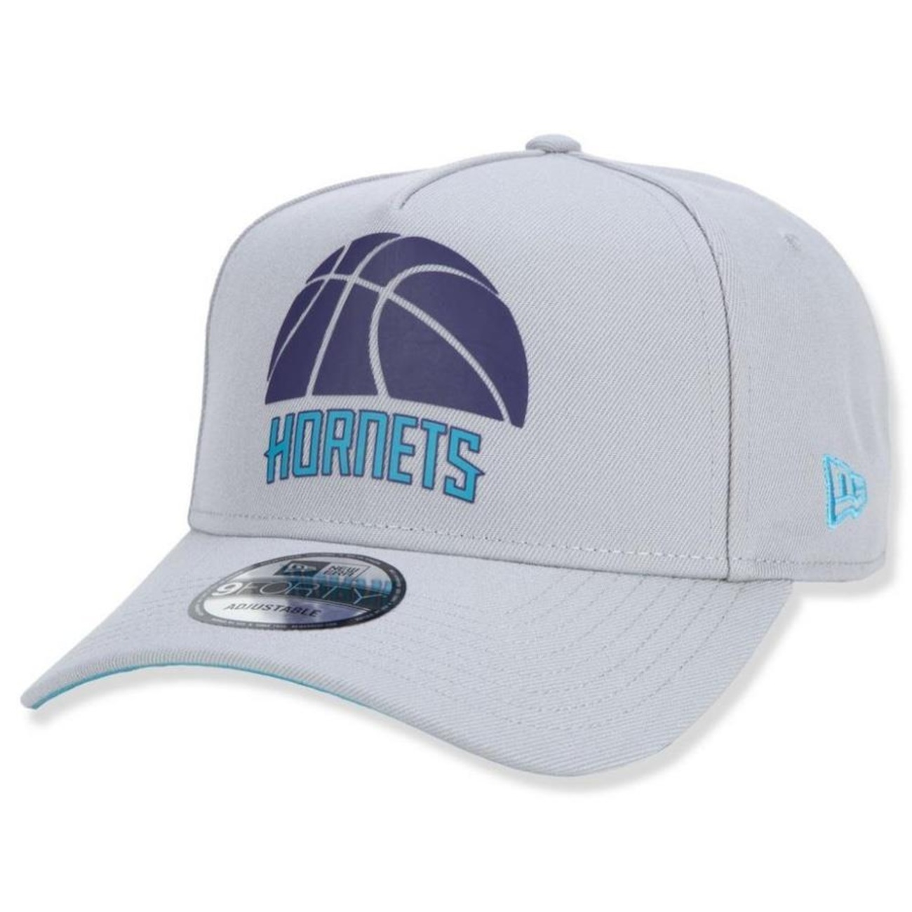 Boné Aba Curva New Era Charlotte Hornets 940 A-Frame NBA e Half ...