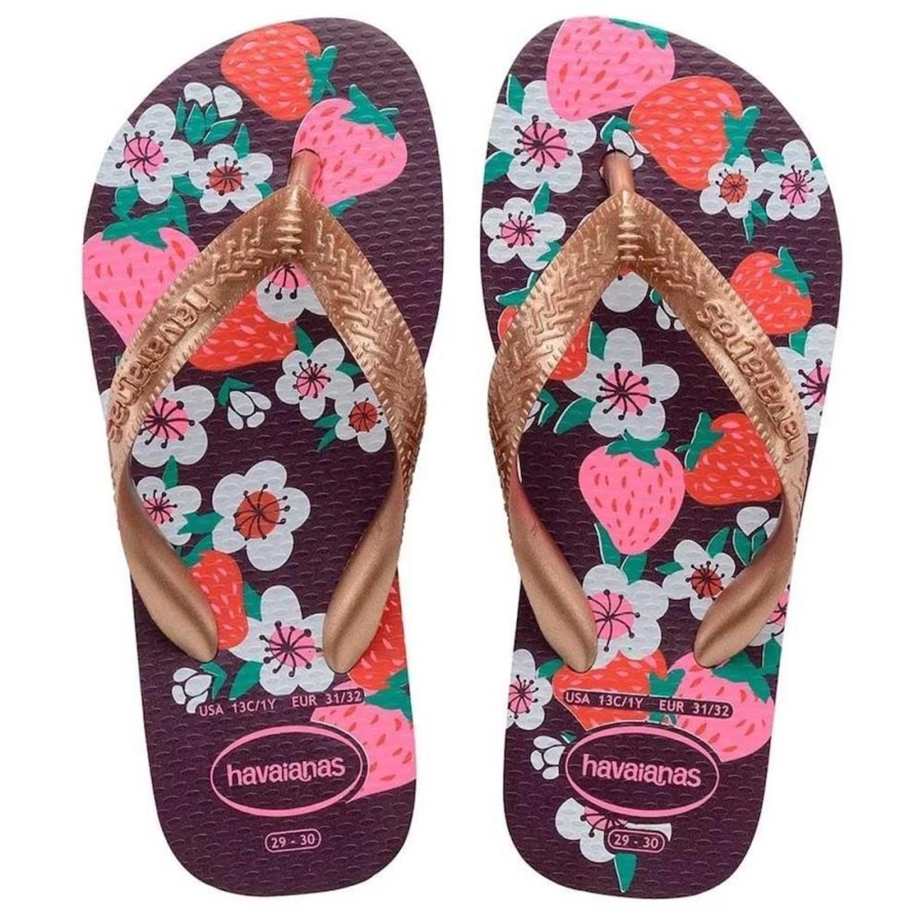 Chinelo Havaianas Kids Flores FC - Infantil | Centauro