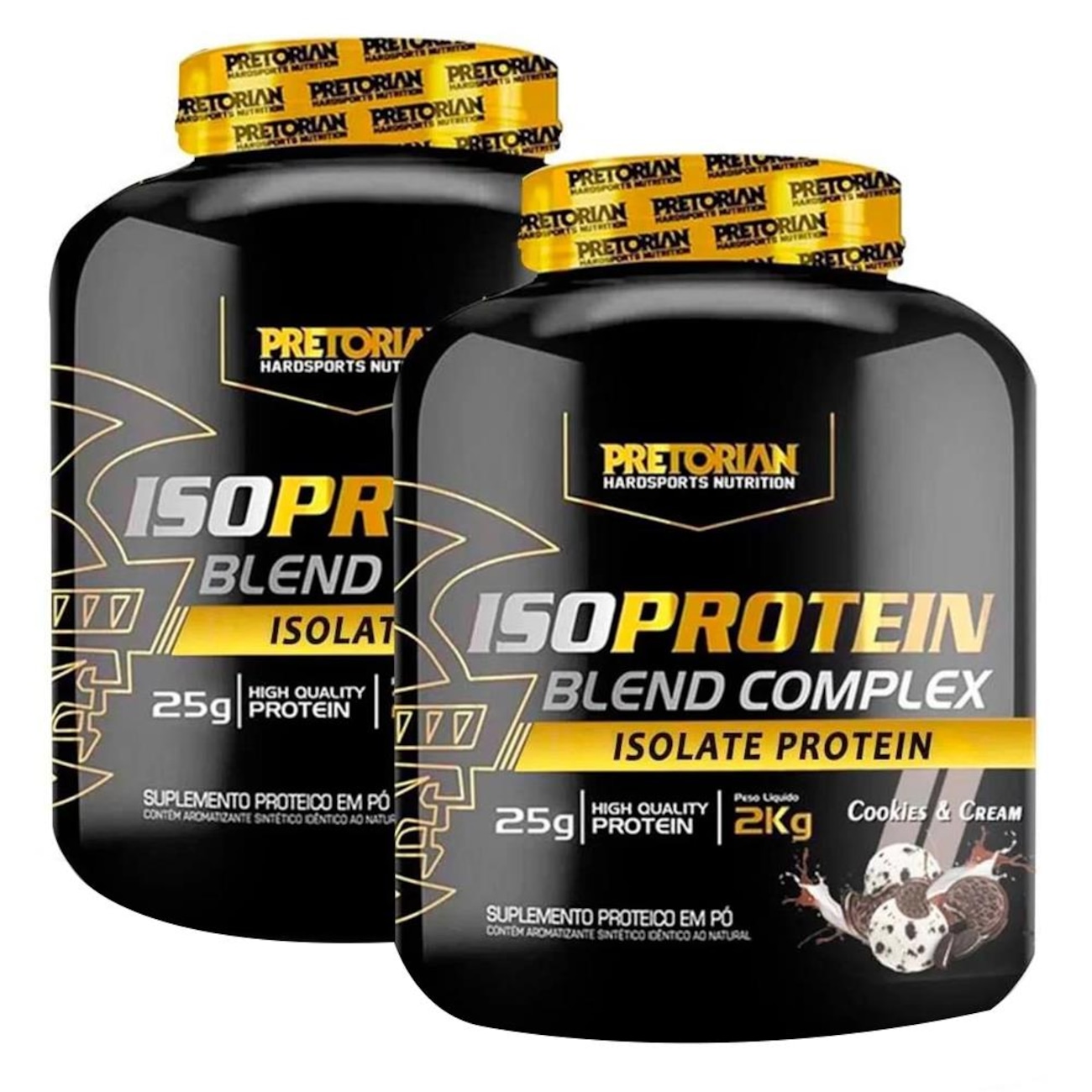 Kit Whey Protein Iso Protein Blend Pretorian - 2Kg - 2 unidades | Centauro
