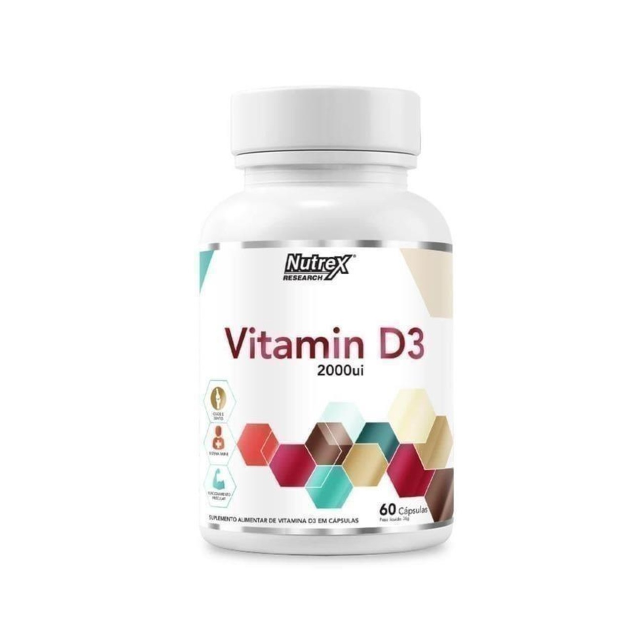 Vitamin D3 Nutrex Research - 60 Cápsulas | Centauro