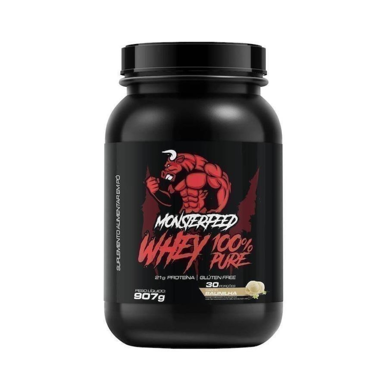 Whey 100% Pure Baunilha Monsterfeed - 907g | Centauro