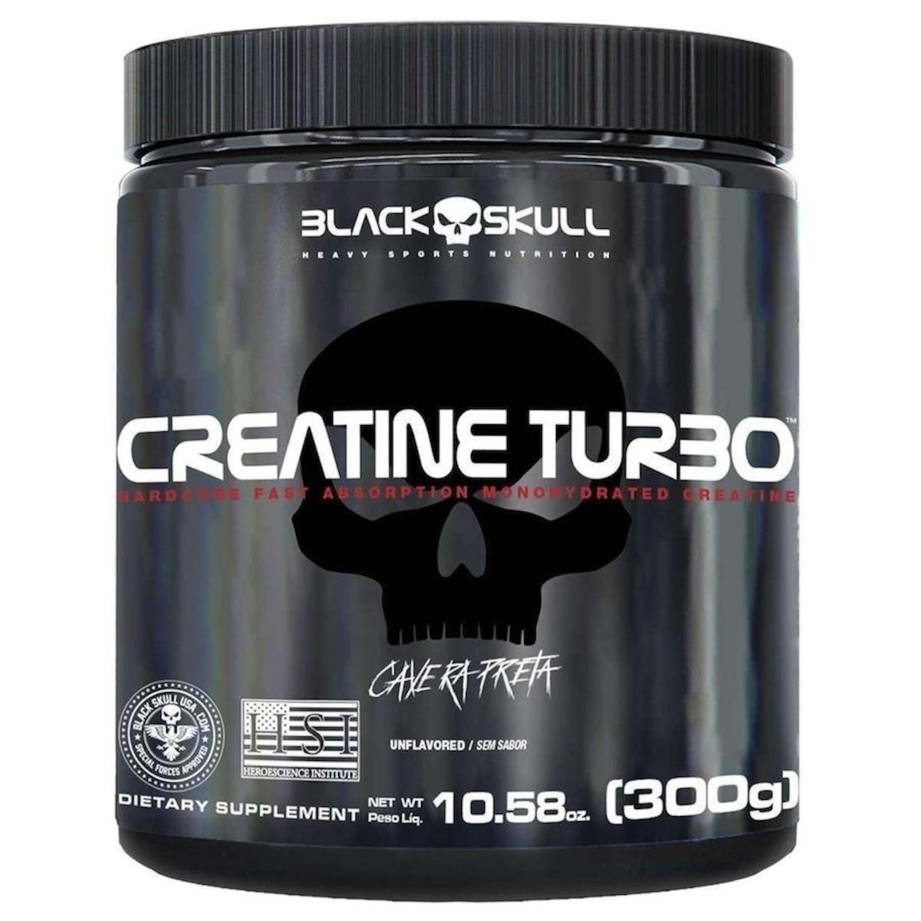 Creatine Turbo Black Skull - 300g | Centauro