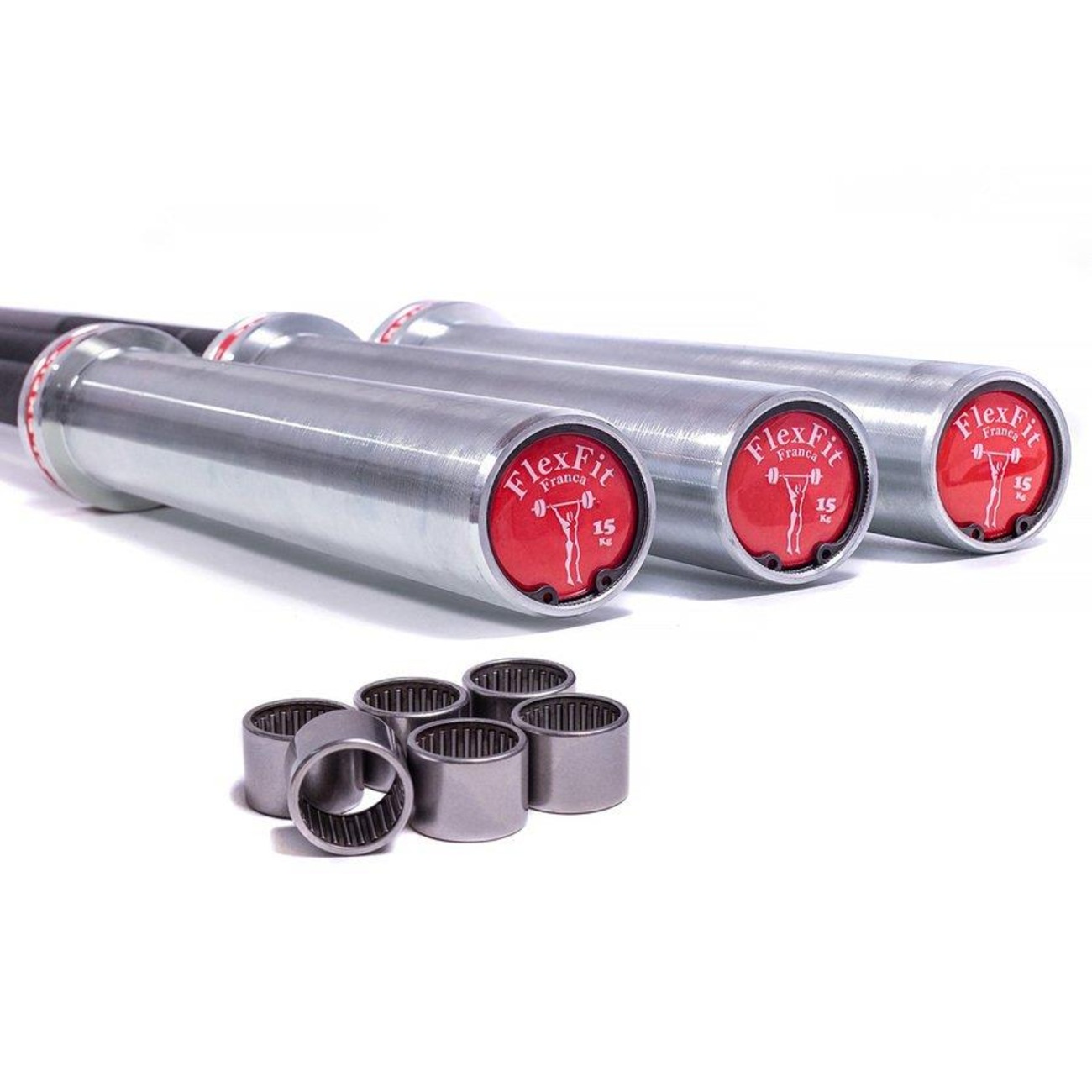 Trio Barras Olimpica FlexFit Franca Cross,lpo 2.0m 15kg Oficial ...