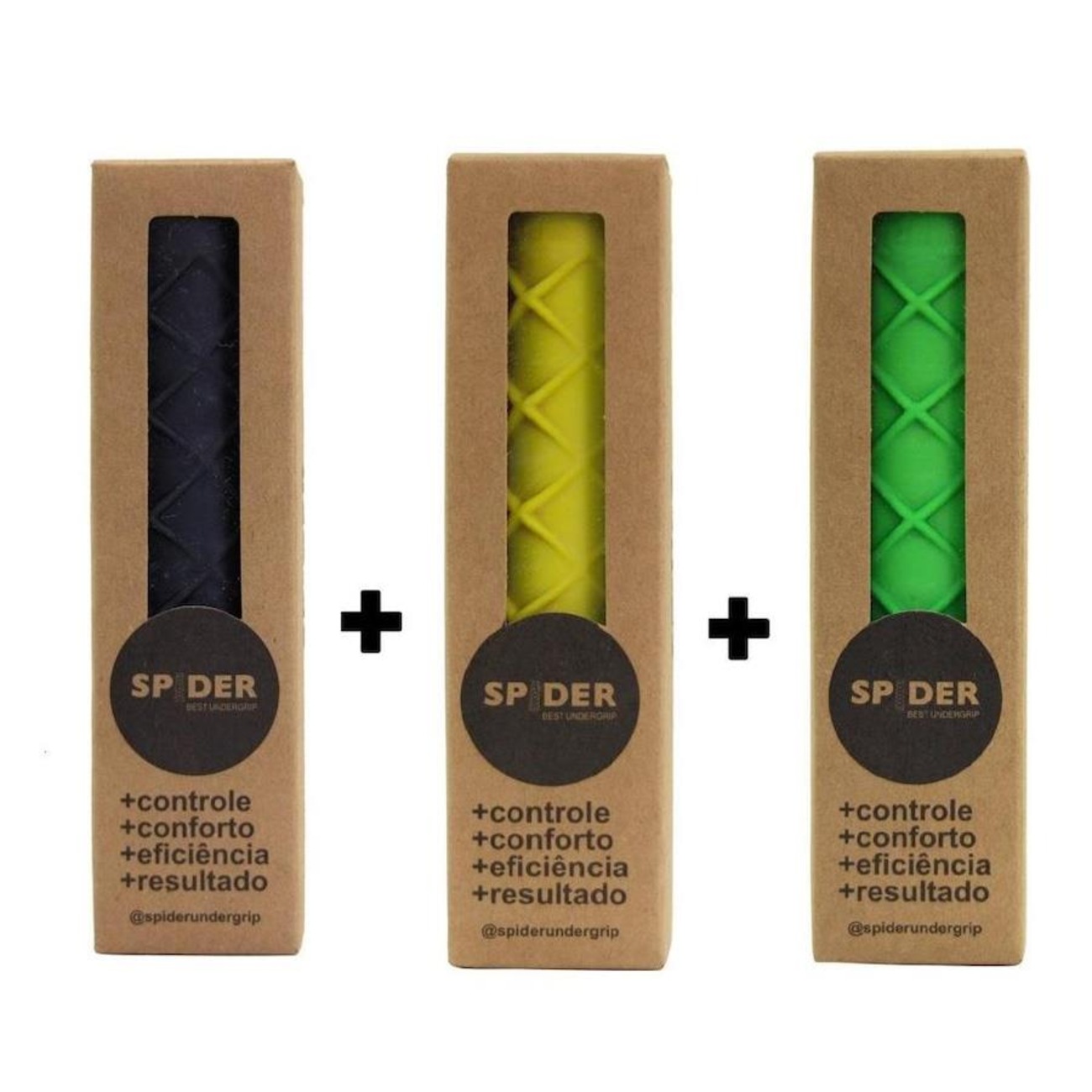 Kit de Undergrip Spider Grip de Borracha - 3 Unidades | Centauro