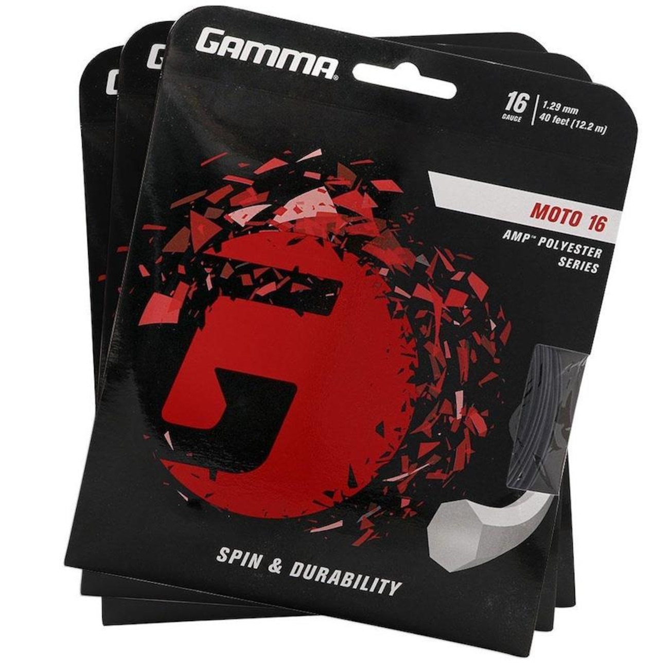Corda Gamma Moto 16L 1.29mm - Pack com 3 Sets | Centauro