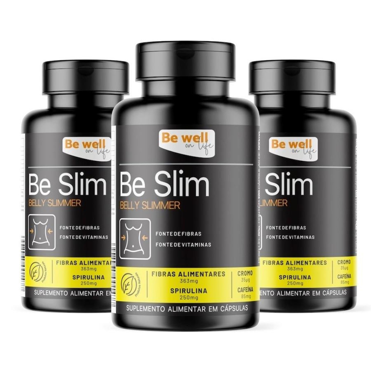 Kit Be Slim Be Well - 120 Cápsulas - 03 Potes | Centauro