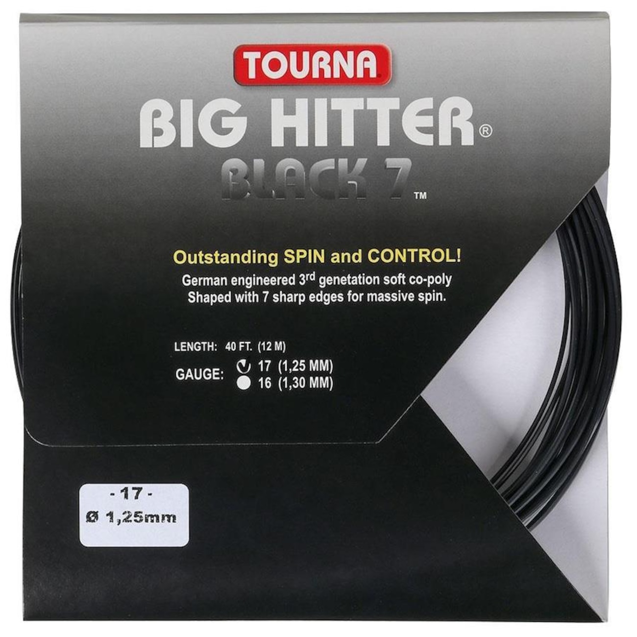 Corda Tourna Big Hitter 7 17L 1.25mm Set Individual | Centauro Corda Tourna Big Hitter 7 17L 1.25mm Set Individual | Centauro
