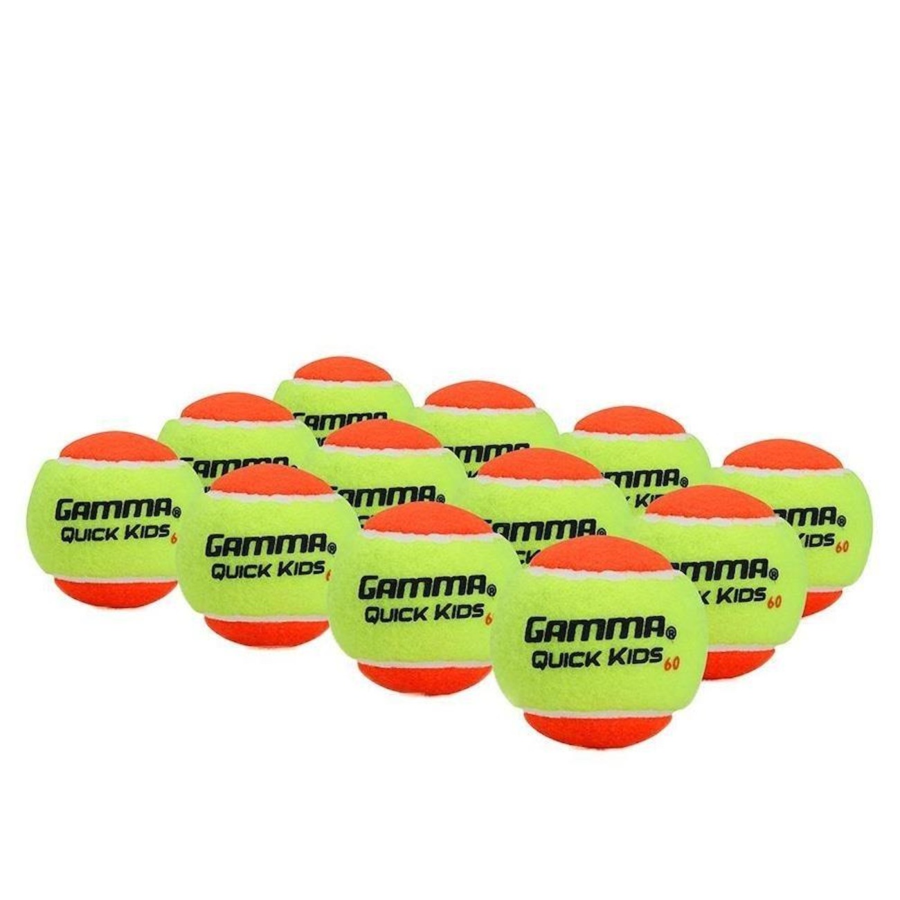 kit Bolas de Tênis e Beach Tennis Gamma Quick com 12 Unidades ...