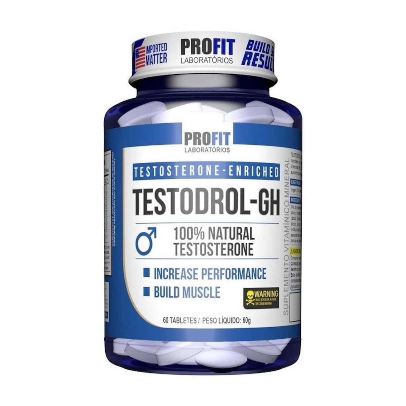 Testodrol Gh 100% Natural Profit Labs - 60 Tabletes | Centauro
