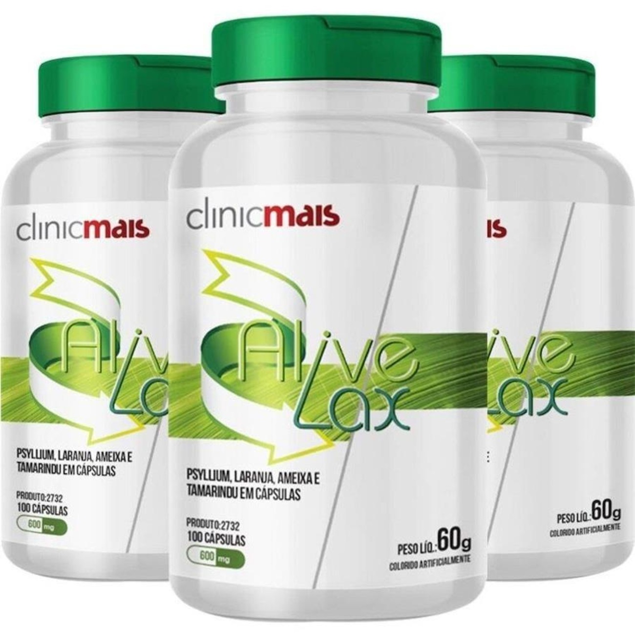 Kit 3 Alive Lax Fibras Chá Mais - 100 Cápsulas | Centauro