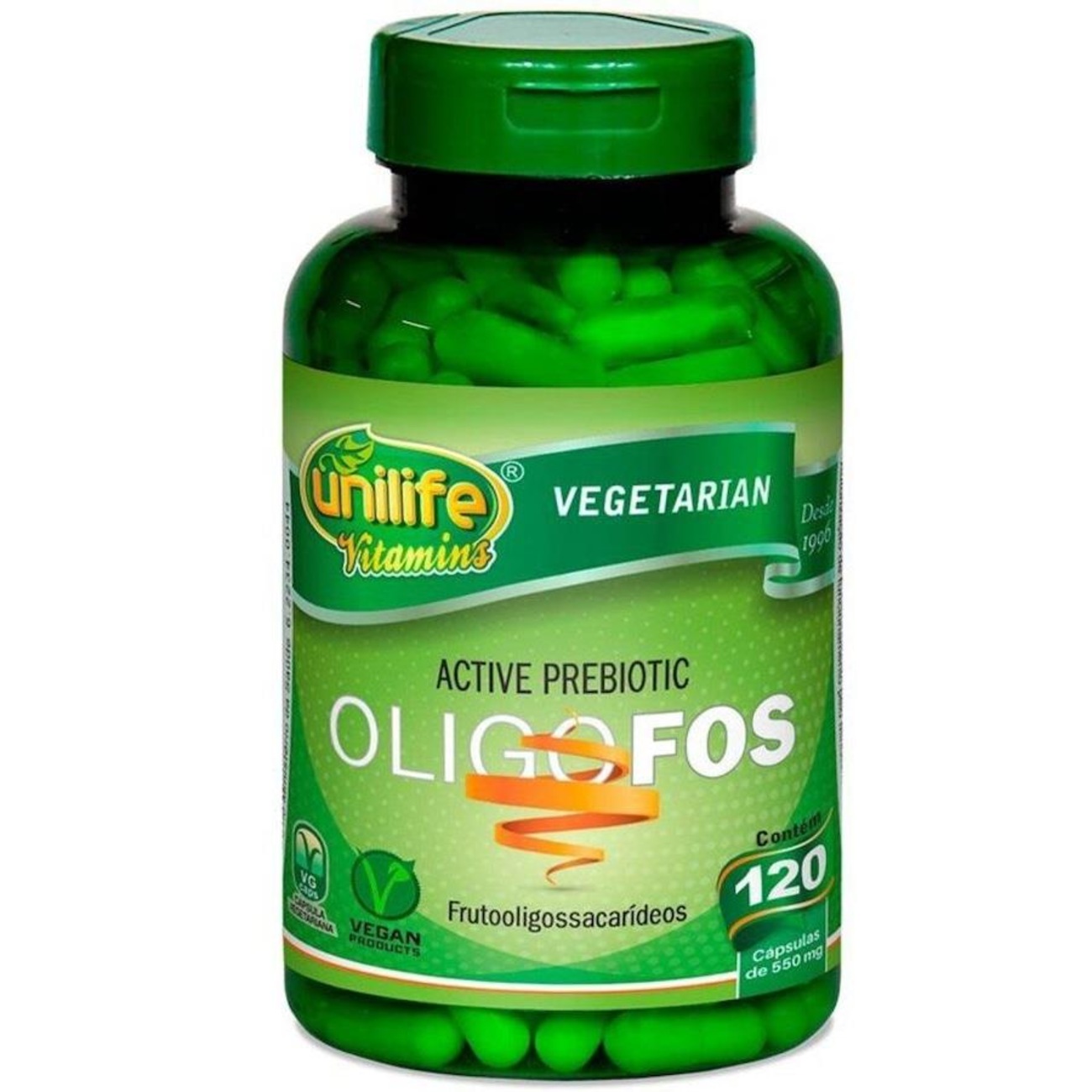 Oligo-Fos Frutooligossacarídeos Unilife - 120 cápsulas | Centauro