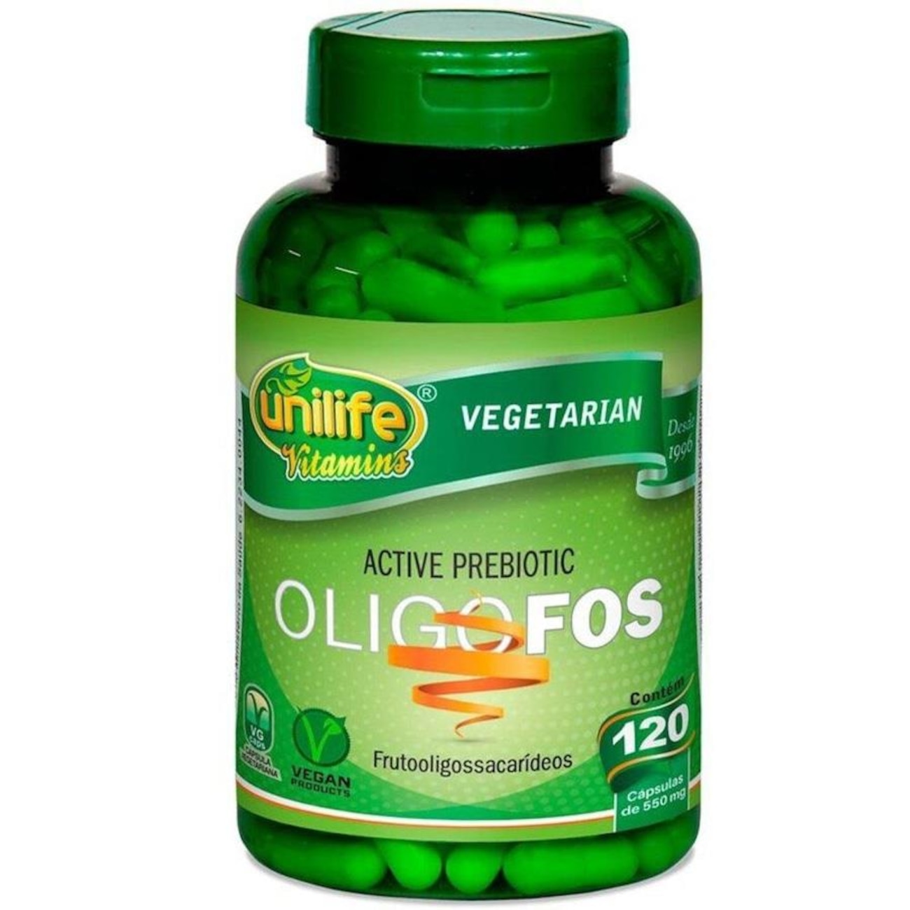 Oligo-Fos Frutooligossacarídeos Unilife - 120 cápsulas | Centauro