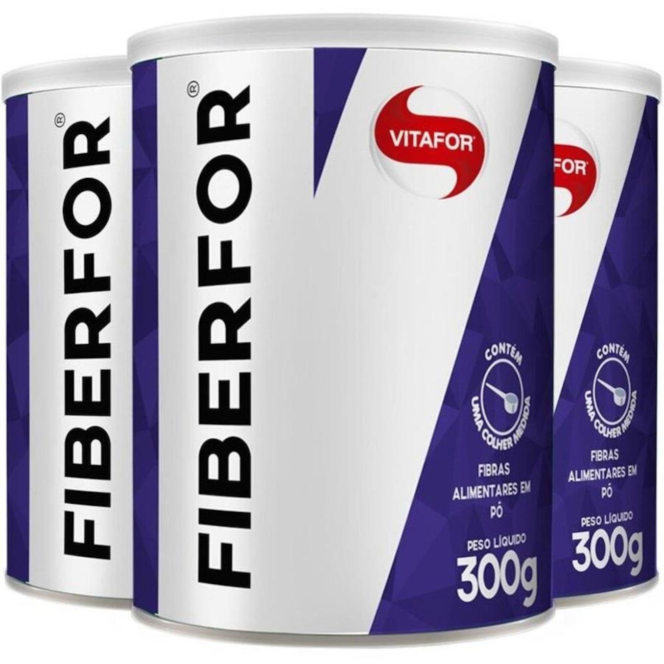 Kit Fiberfor Fibras Alimentares Vitafor - 400g - 3 Unidades | Centauro