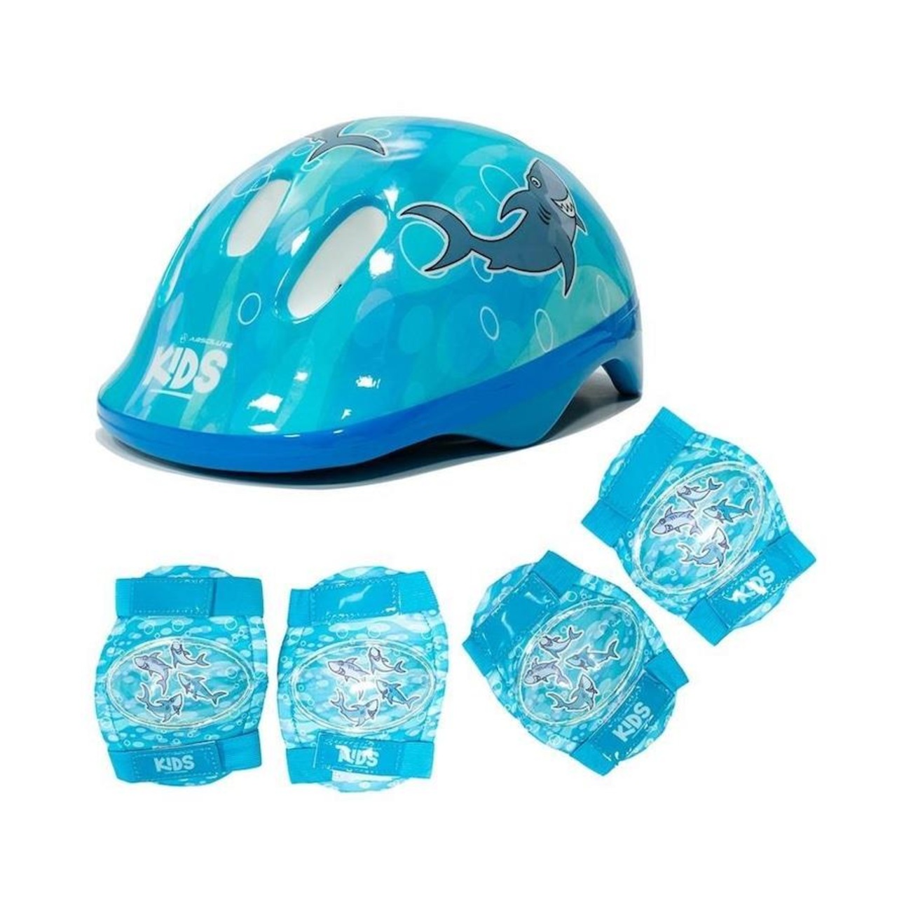 Kit de Proteção Absolute Kids Shake: 1 Capacete + Joelheira ...