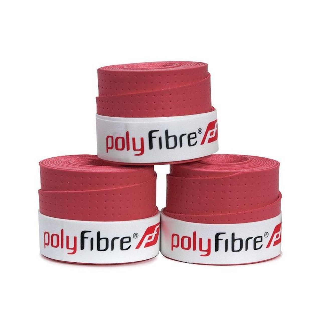 Overgrip Polyfibre Sat 0.6mm com 03 Unidades Vermelho | Centauro