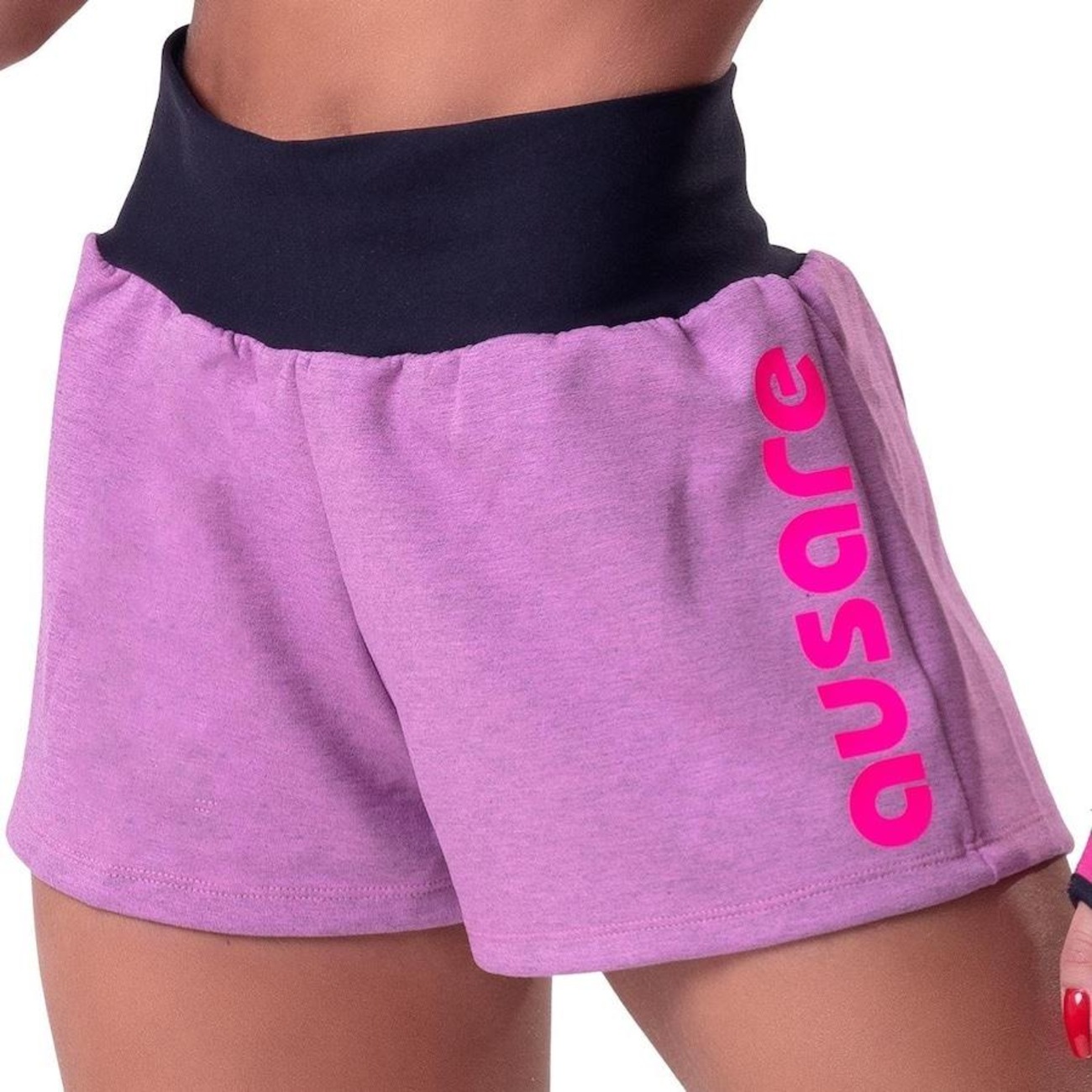Shorts Rosa Academia Fitness Suplex Ausare SH0075 - Feminina | Centauro