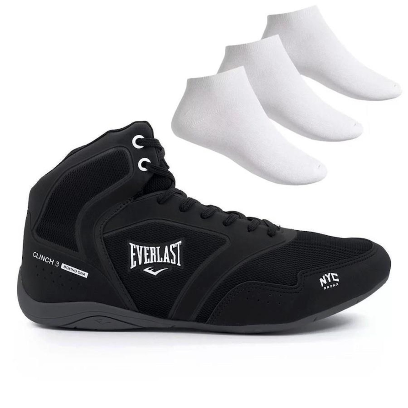 Kit Everlast: Tênis Clinch III + 3 Pares de Meias - Masculino | Centauro