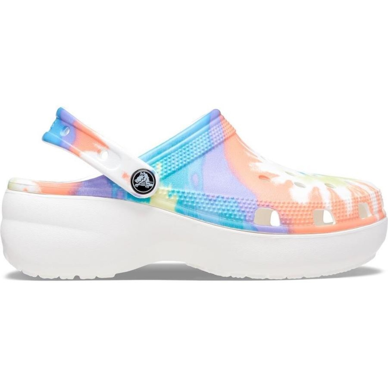 Sandália Crocs Classic Platform Tie Dye Graphic Clog - Unissex | Centauro