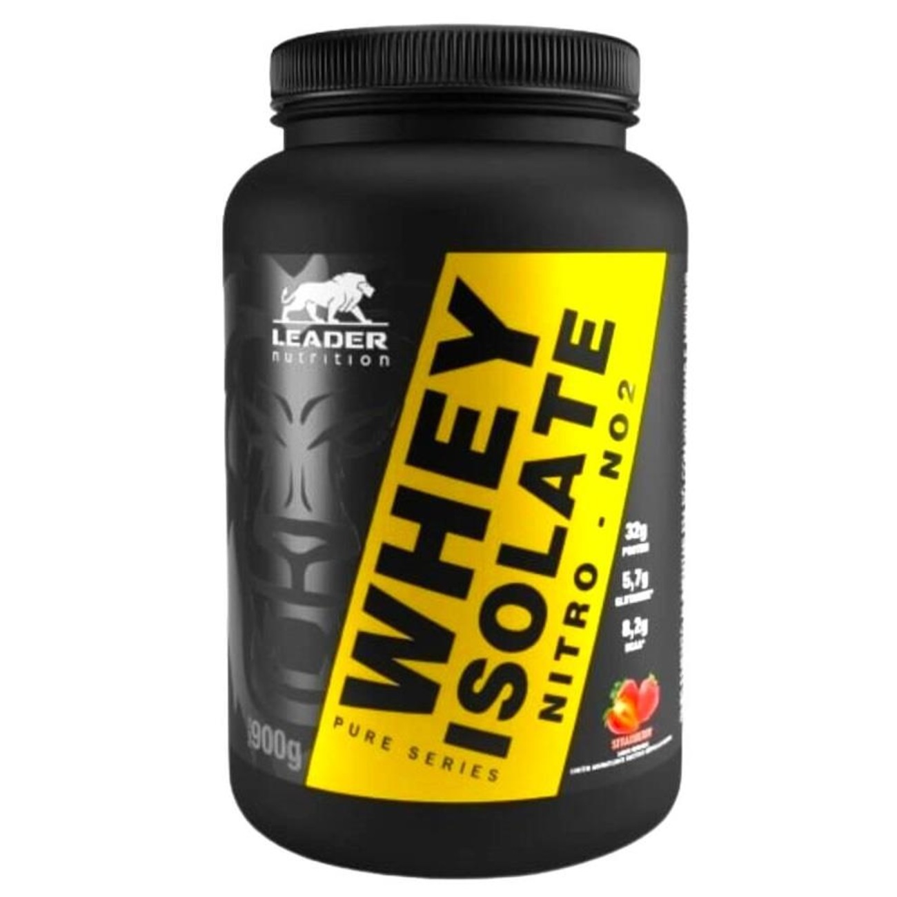 Whey Isolate Leader Nutrition Nitro NO2 - Morango - 900g | Centauro