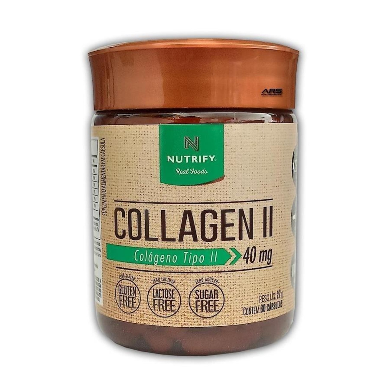 Colágeno Tipo 2 40mg Nutrify - 60 Caps | Centauro