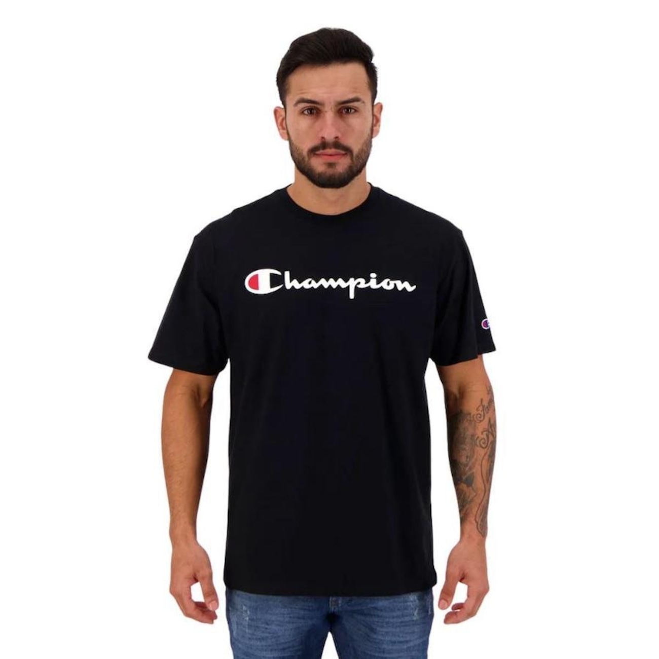 Camiseta Champion Classic Script Logo - Masculina | Centauro