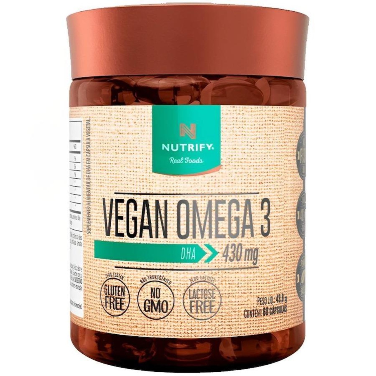 Vegan Omega 3 Nutrify - 60 Capsulas | Centauro