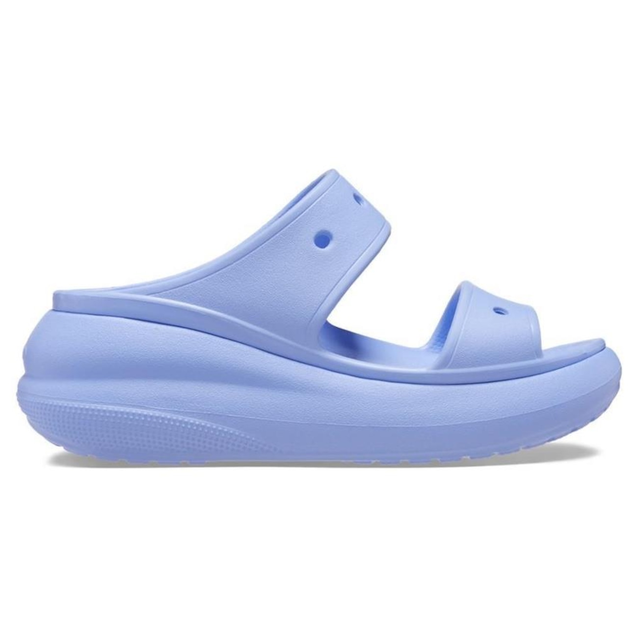 Chinelo Crocs Classic Crush Platform Sandal Moon Jelly - Feminino ...
