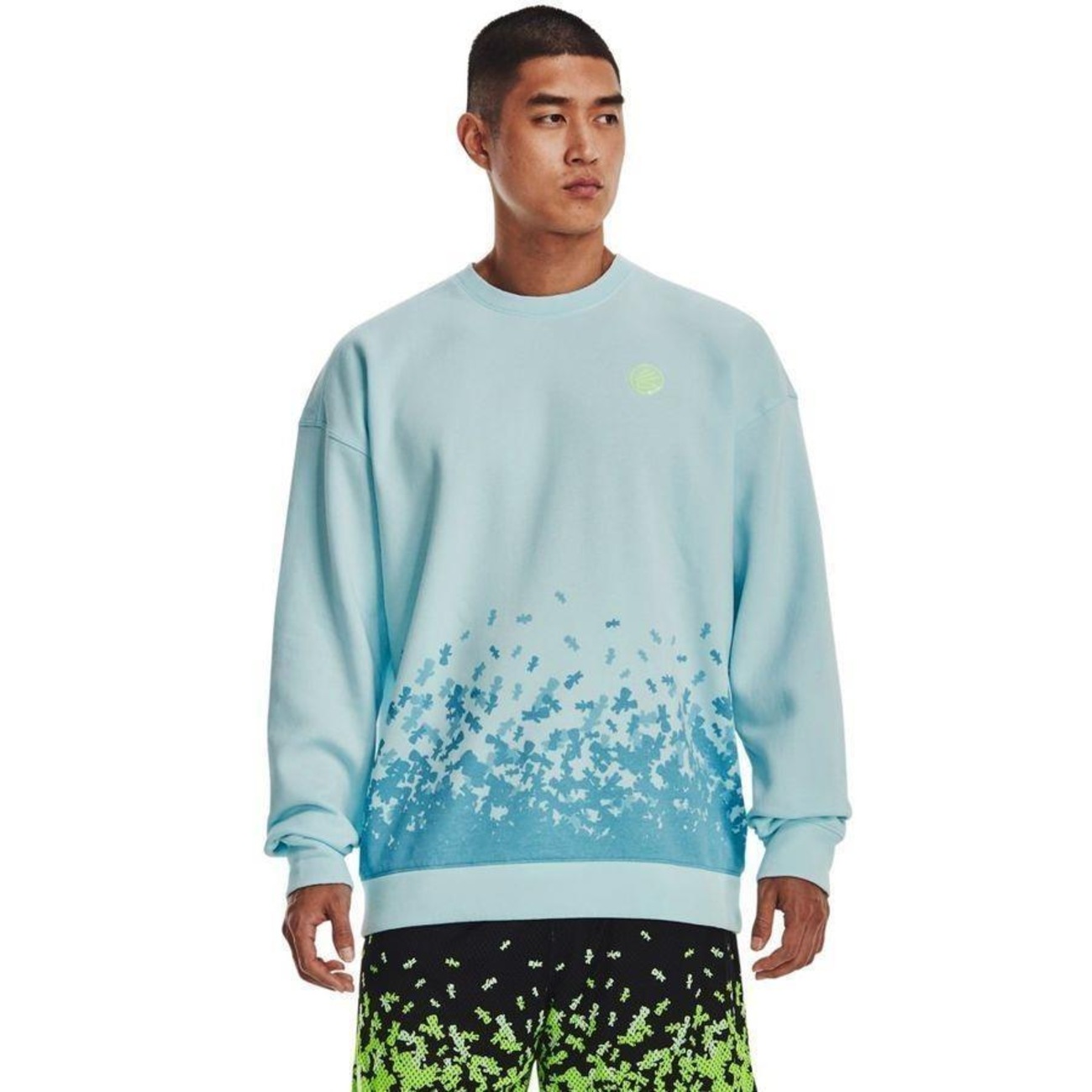 Blusão de Moletom Under Armour Curry Collab Crew - Masculino | Centauro