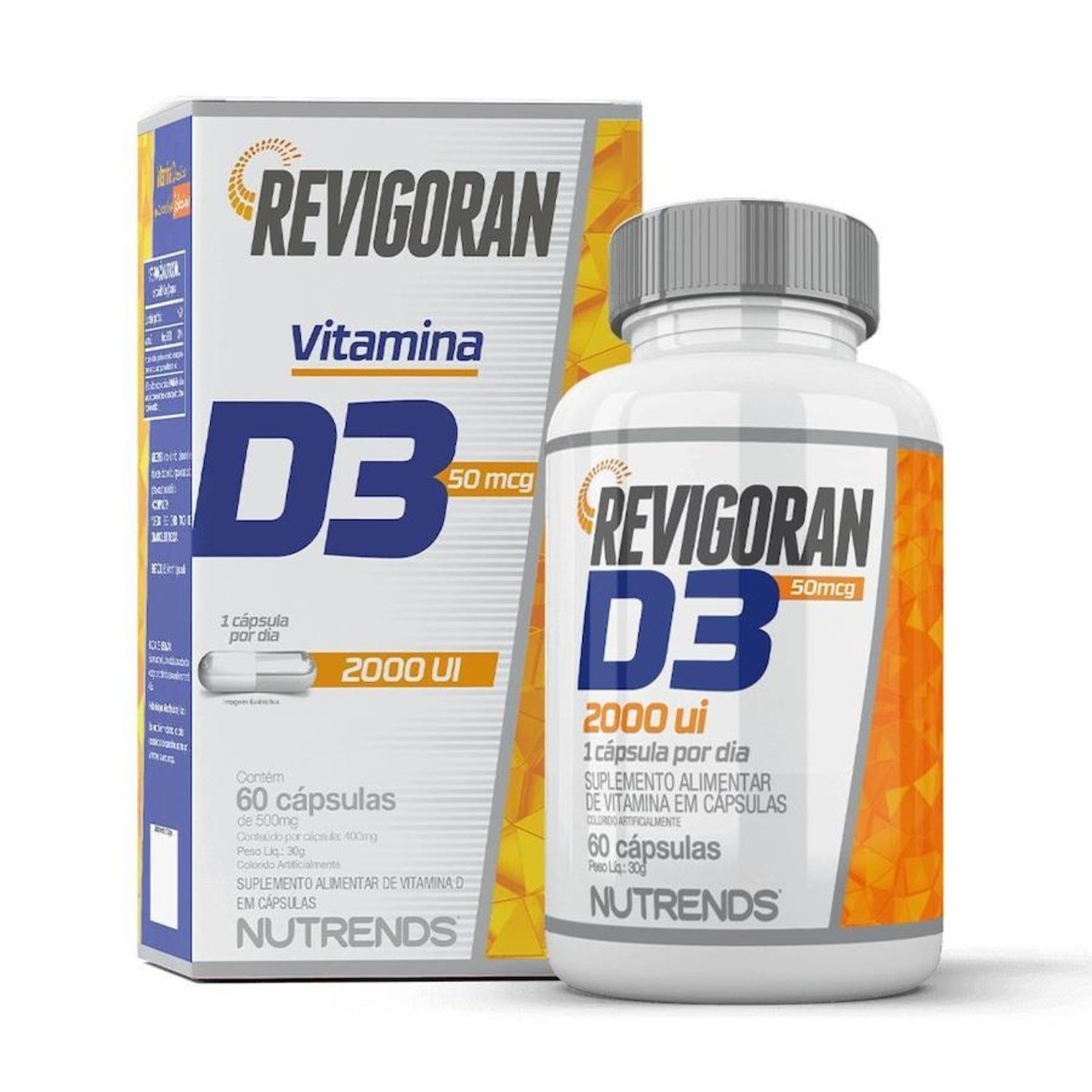 Revigoran D3 2000UI 50Mcg Nutrends - 60 Cápsulas | Centauro