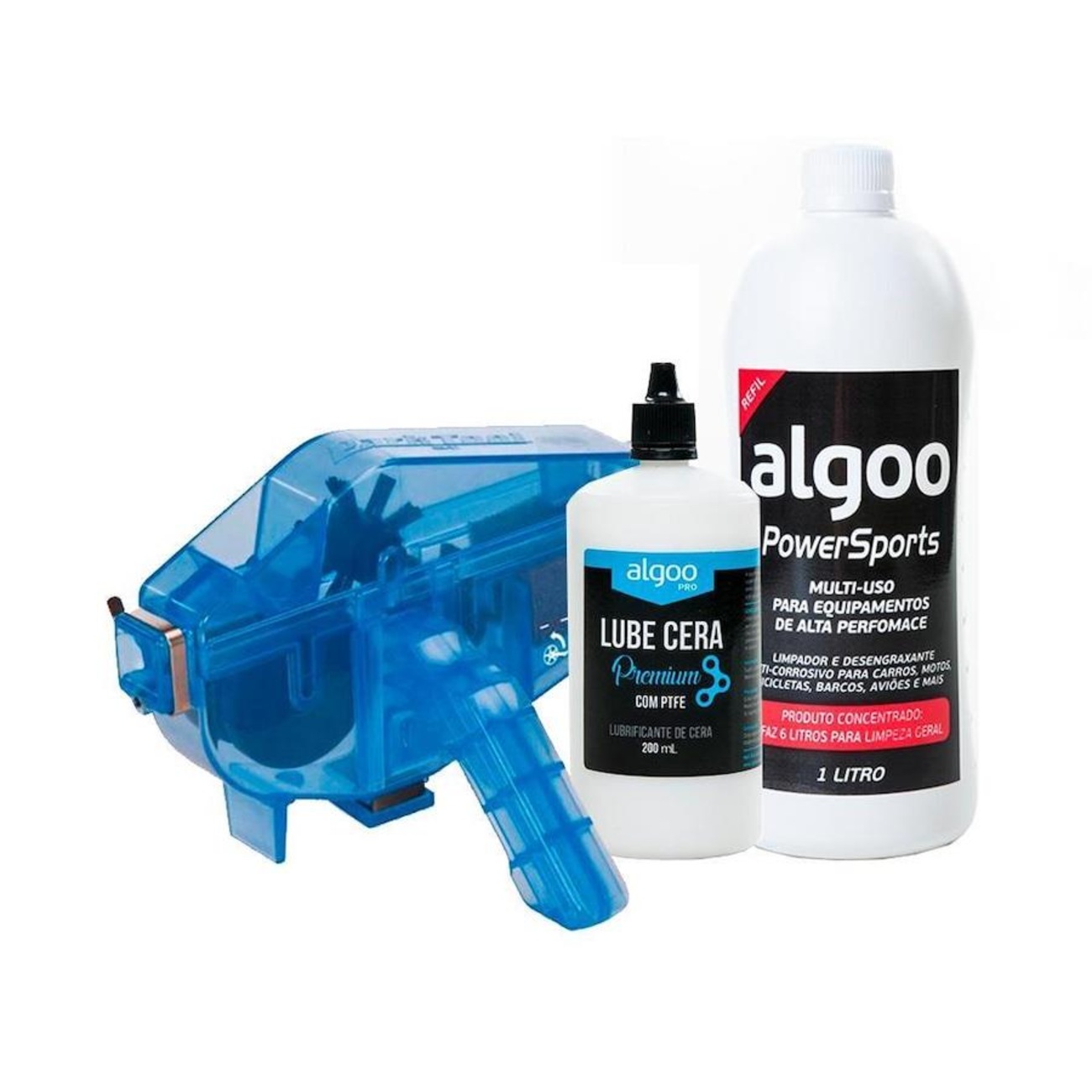 Kit Limpeza Bicicleta Desengraxante Limpador Corrente Algoo | Centauro