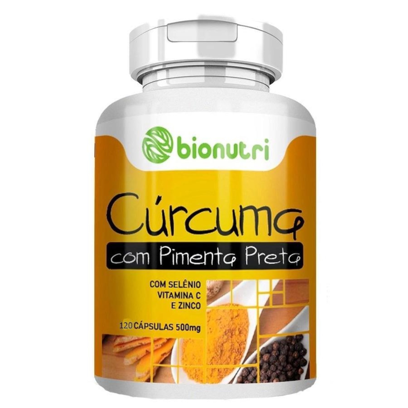 Cúrcuma com Pimenta Bionutri - 120 Cápsulas - 500mg | Centauro