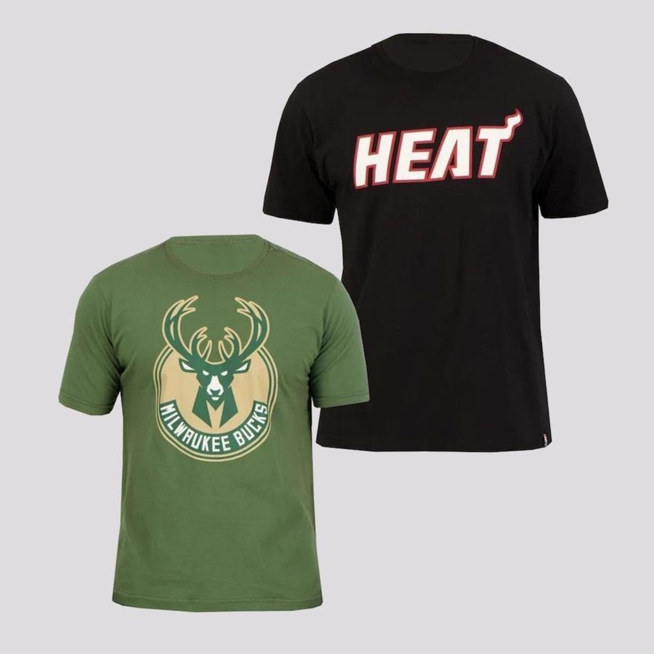 Kit Camisetas NBA Miami HeatBucks - Masculina - 2 unidades | Centauro