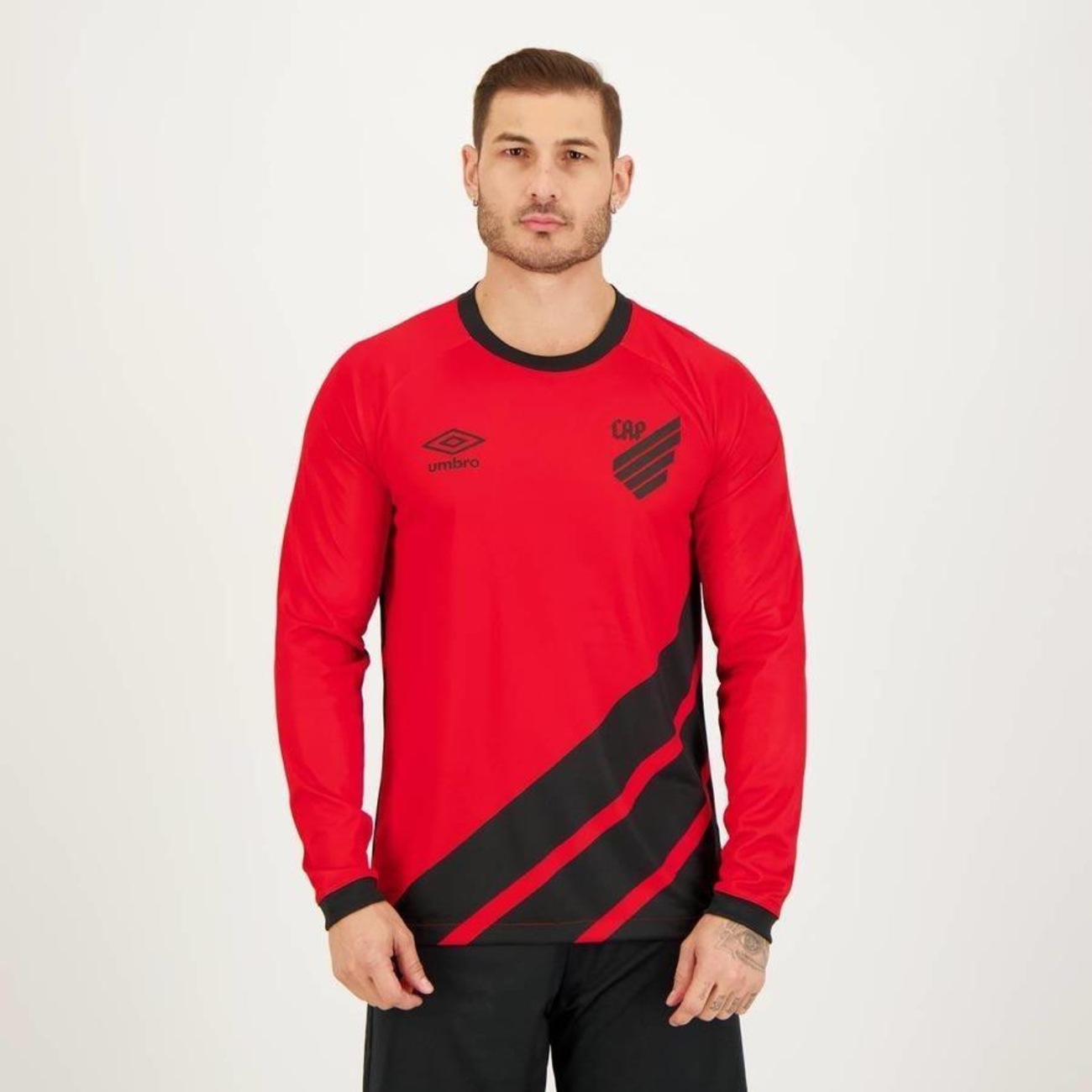 Camisa Manga Longa do Athletico Paranaense I 2023 Umbro Thiago Heleno ...