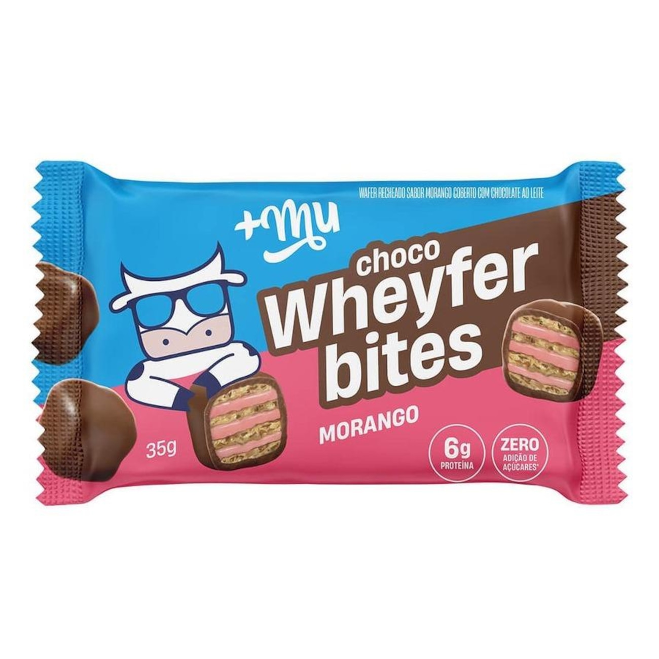 Wheyfer Mais Mu Bites 35G - Morango - 12 Unidades | Centauro