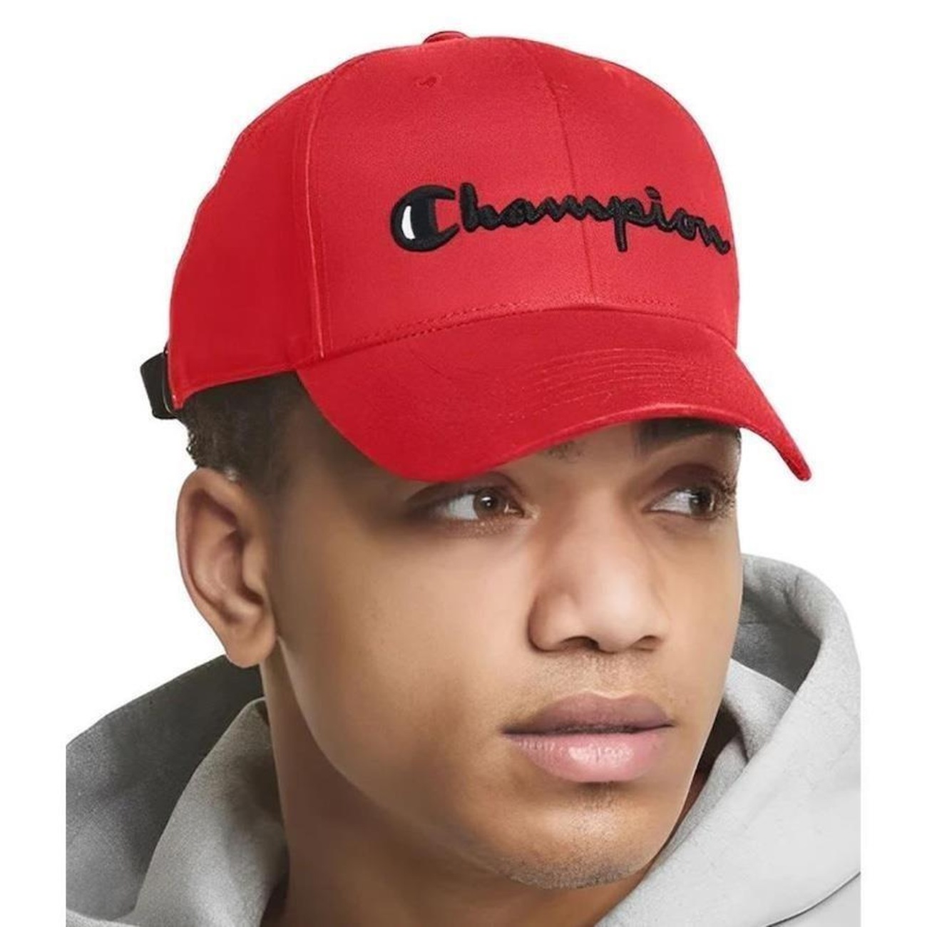 Boné Aba Curva Champion Script Logo - Strapback - Adulto | Centauro