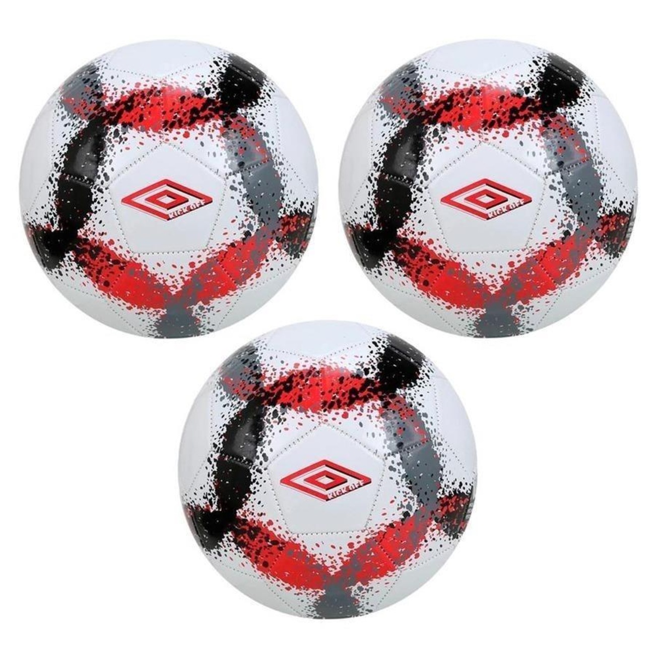 Kit Bolas de Futebol de Campo Umbro Kick Off - 3 Unidades | Centauro