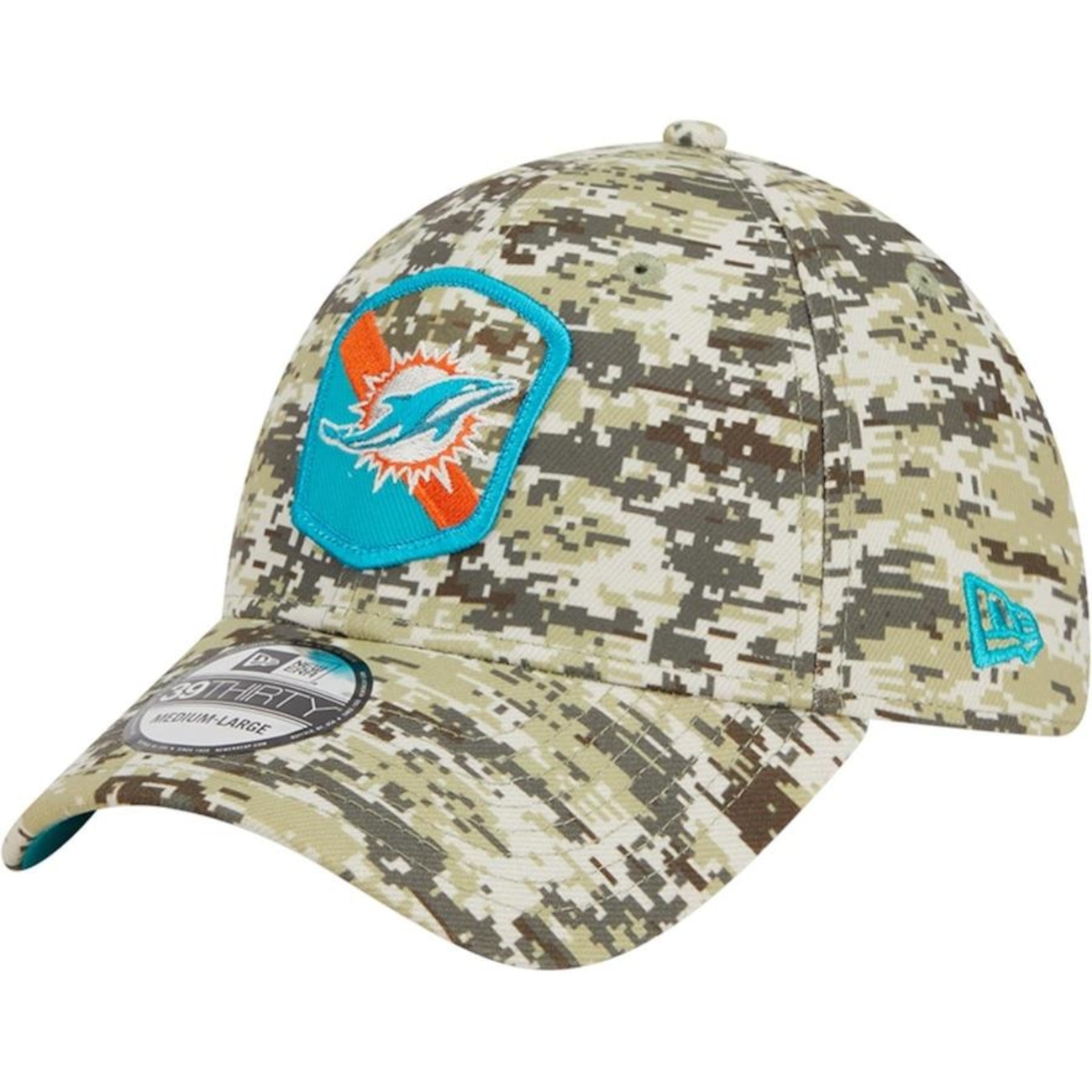 Boné Aba Curva New Era 39Thirty Stretch Fit Salute To Service Miami ...