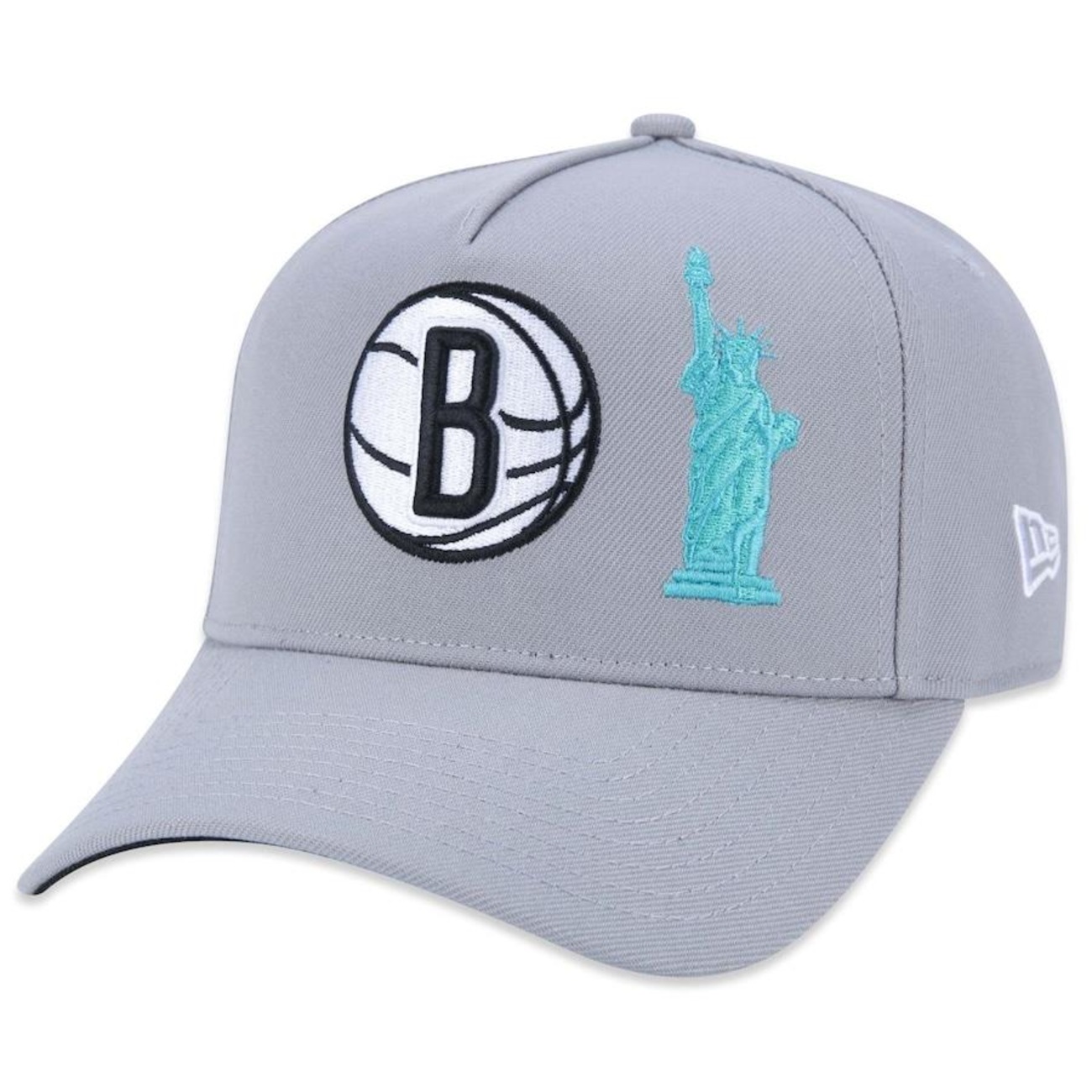 Boné Aba Curva New Era 9Forty A-Frame Nba Brooklyn Nets Core - Snapback ...