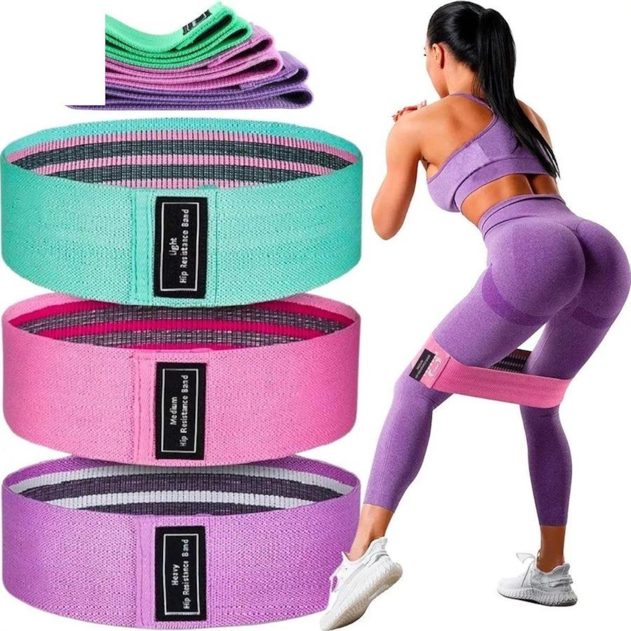 Kit Faixas Elásticas Red Place Hip Band Mini - 3 Unidades em Promoção ...