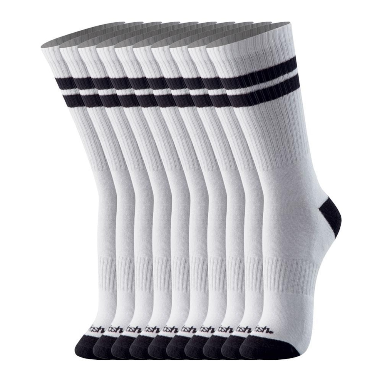 Kit de Meias Cano Longo Mash Esportiva 211.08 - 10 Pares - Adulto ...