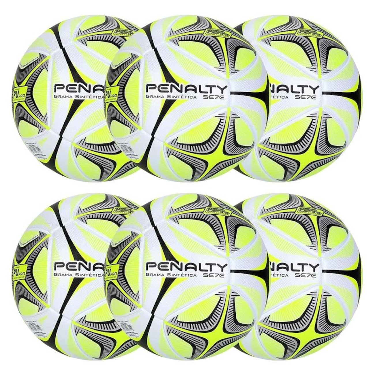 Kit de Bolas de Society Penalty Se7E Pró Ko X - 6 Unidades | Centauro