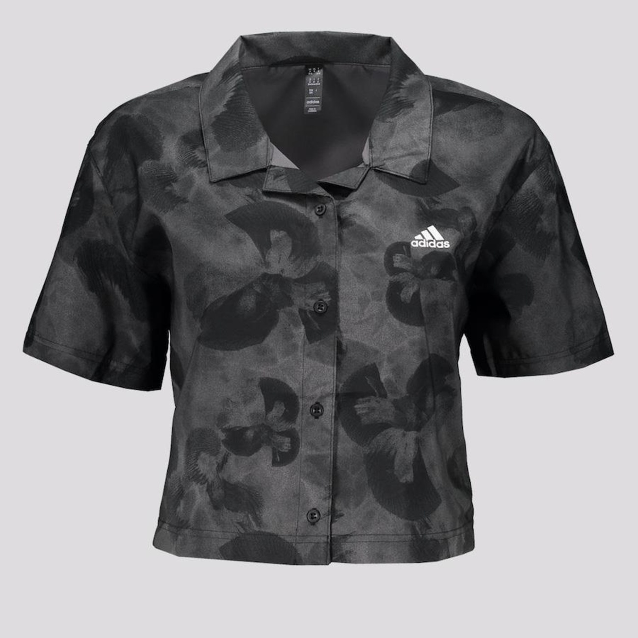 Blusa Cropped adidas All Over Print - Feminina | Centauro