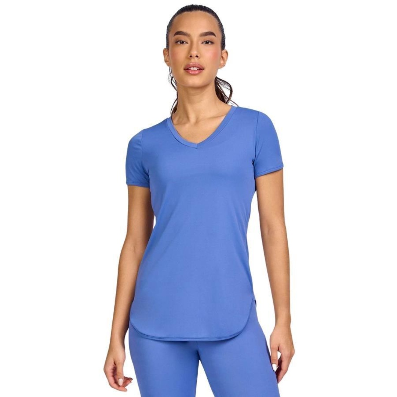 Camiseta Alongada Alto Giro Gola V - Feminina | Centauro