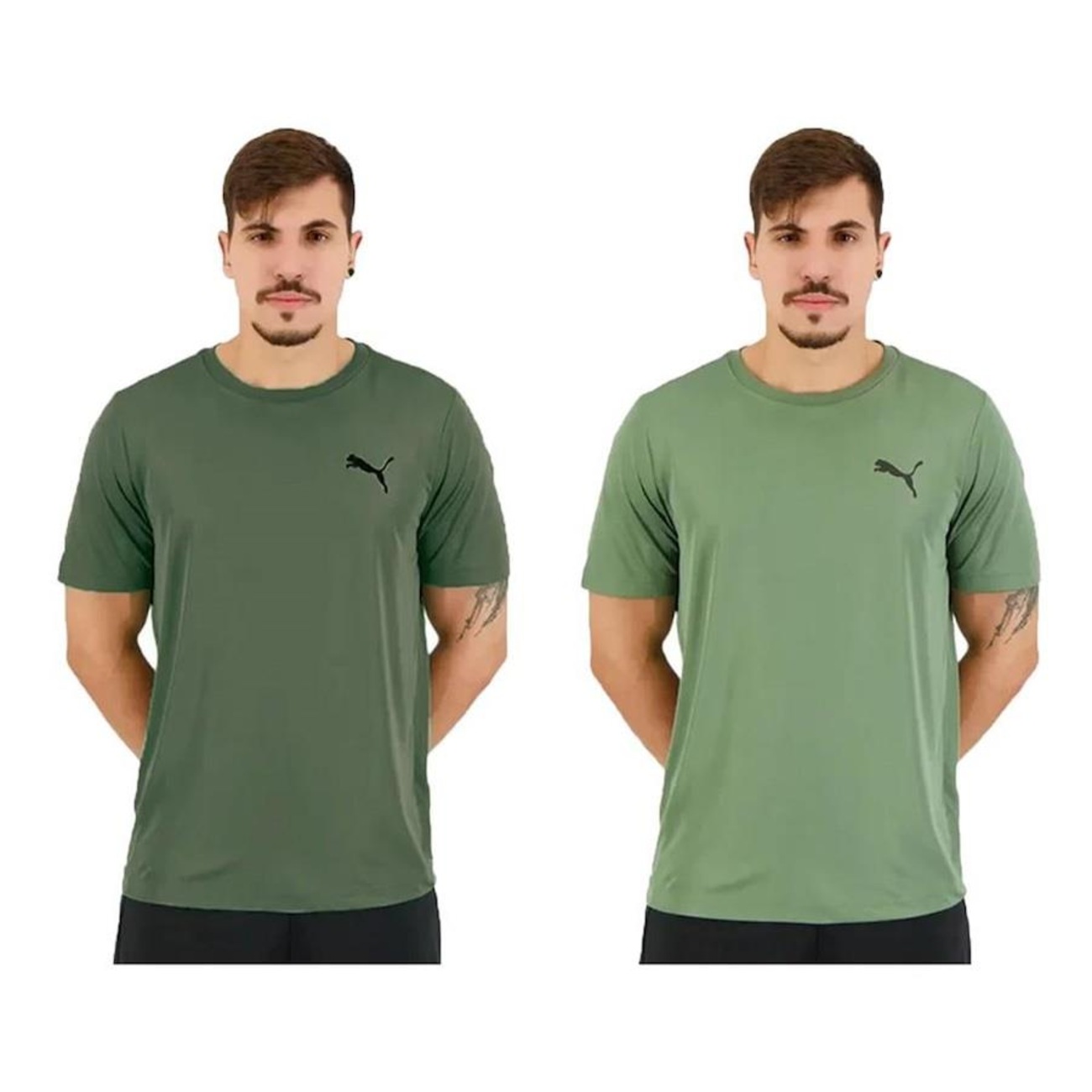Kit de Camisetas Puma Active Small Logo - Masculina - 2 unidades | Centauro