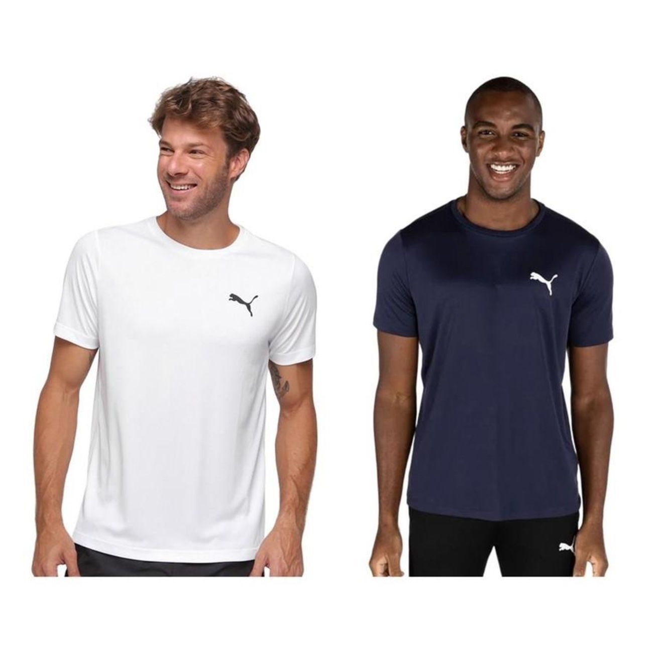Kit de Camisetas Puma Active Small Logo - Masculina - 2 unidades em ...