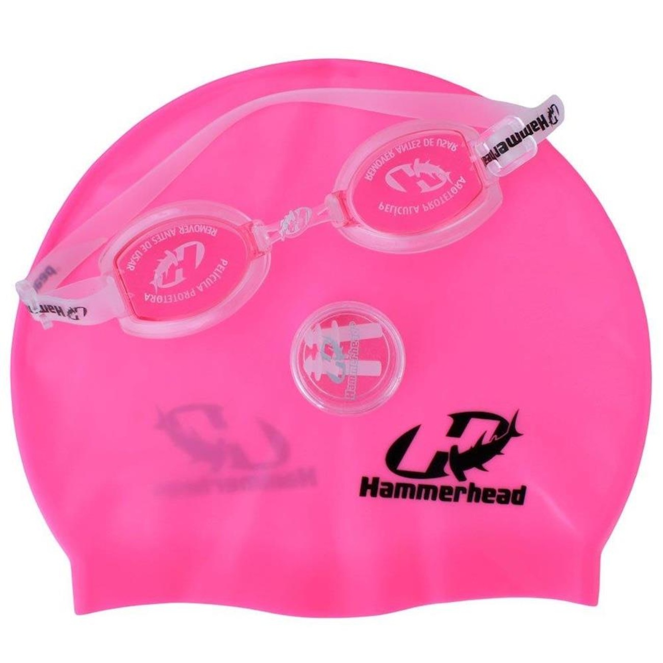 Kit Natação Hammerhead: Óculos + Touca + Protetor de Ouvido F.Scherer ...