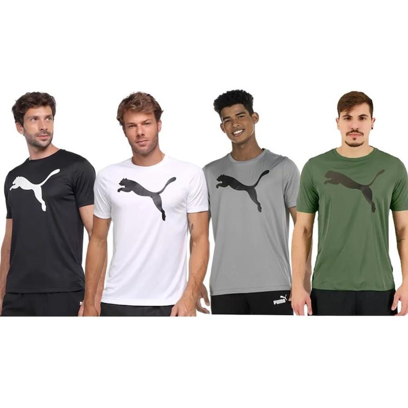 Kit Camisetas Puma Active Big Logo - 4 Unidades - Masculina em Promoção ...